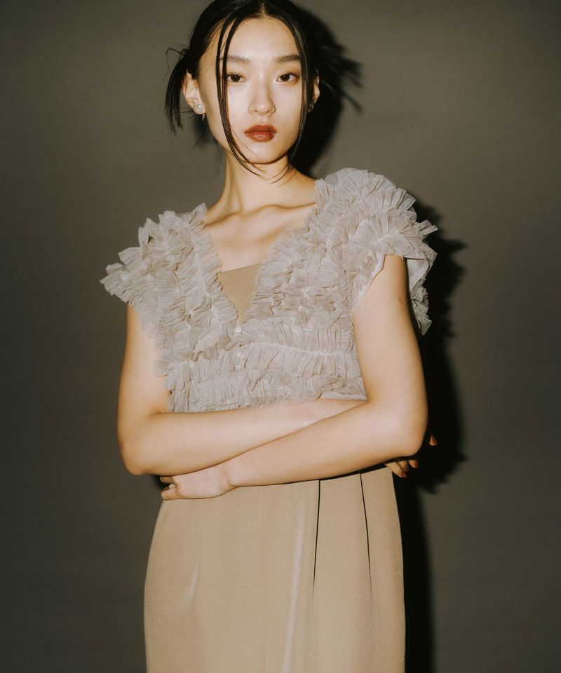 tulle vest all in one dress | ANDRESD