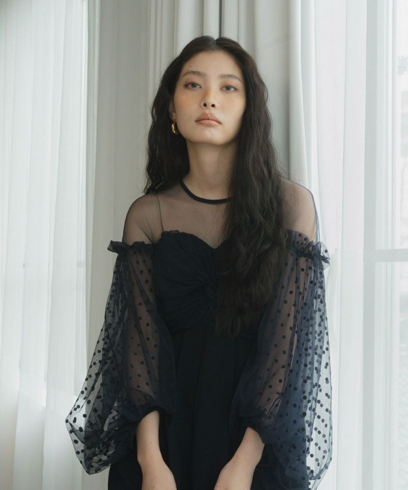 flocky dot dress | ANDRESD